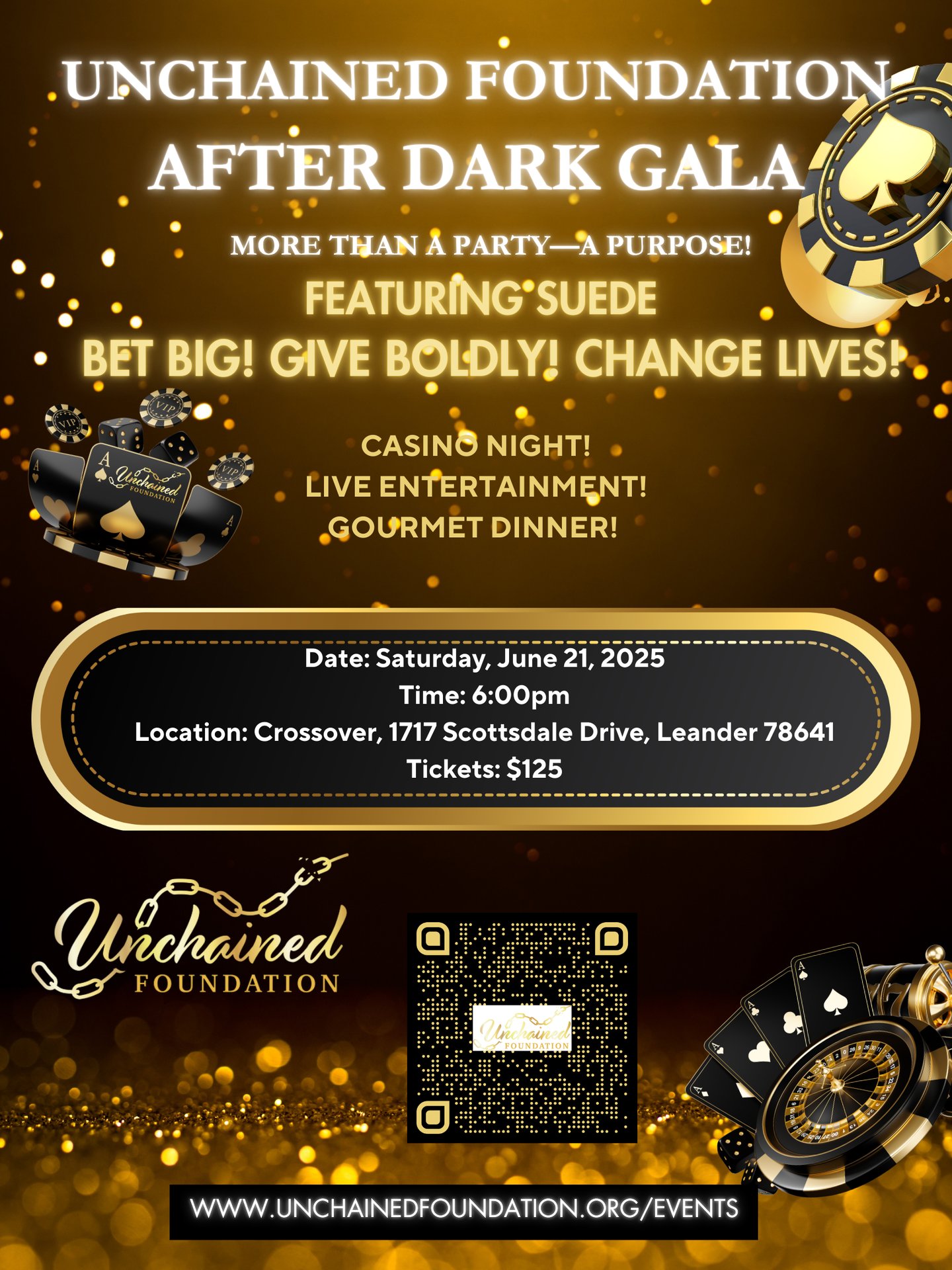 Unchained After Dark Gala with Live Band Suede - The Fieldhouse at the ...