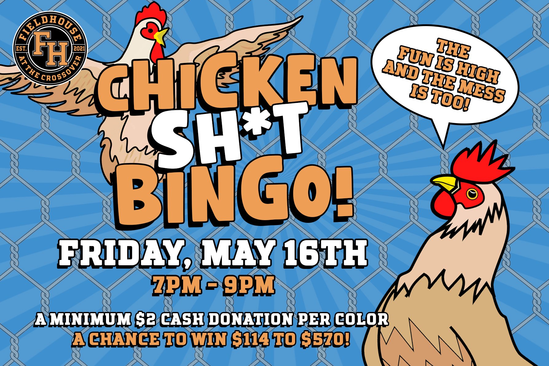 Chicken Shit Bingo - The Fieldhouse at the Crossover - Cedar Park, TX