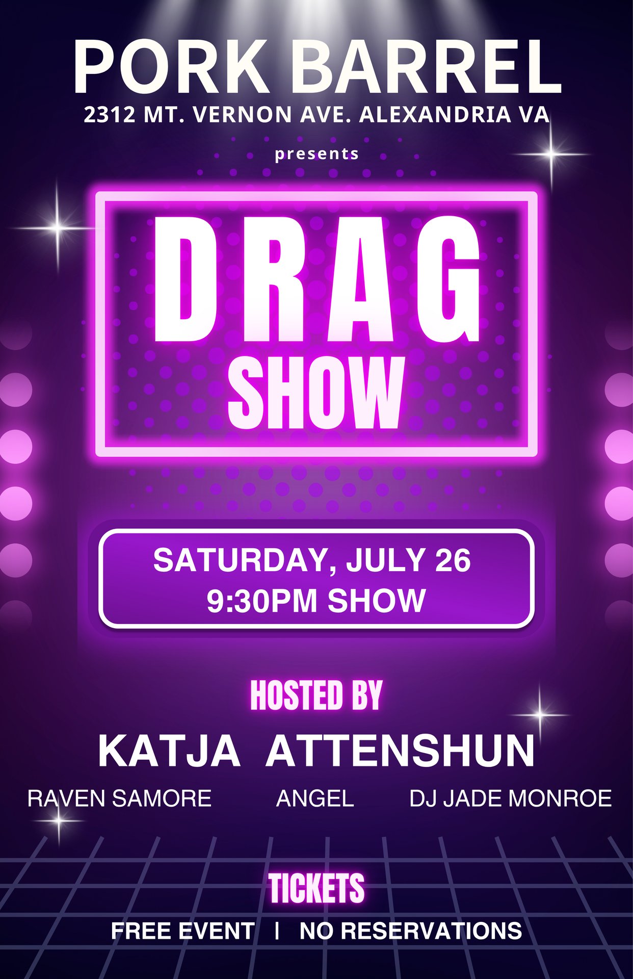 BBQ & Baddies: A Drag Show at Pork Barrel BBQ - Pork Barrel BBQ ...