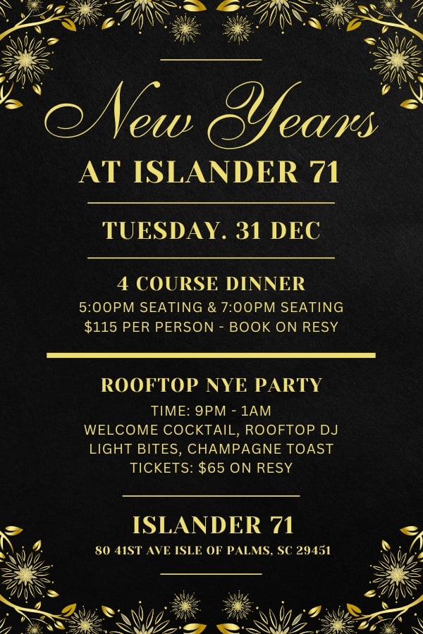 New Years Eve at Islander 71 - Islander 71 - Waterfront & Seafood ...