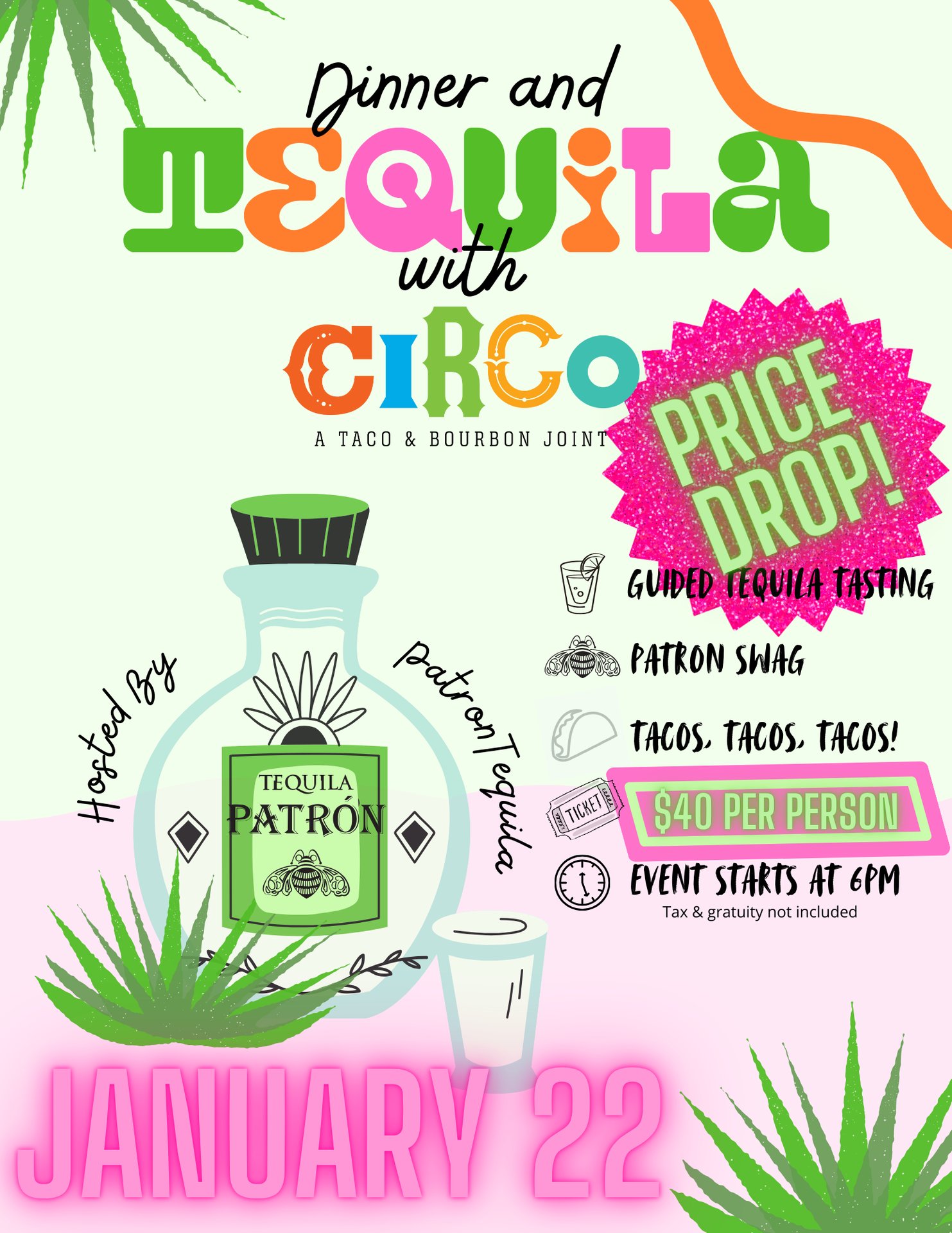 Patron Dinner - Circo - Tex-Mex Restaurant in Sarasota, FL