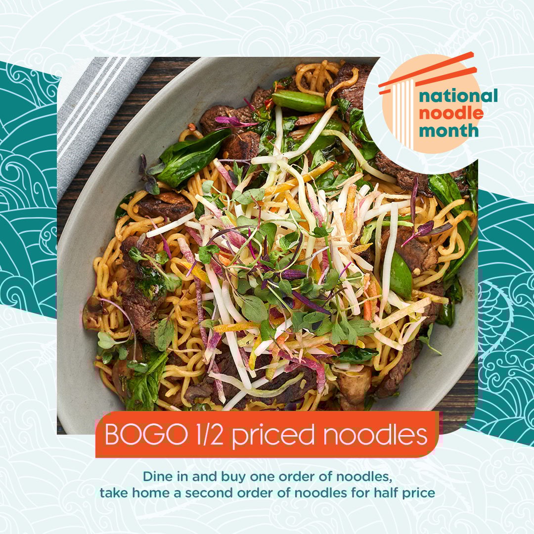 National Noodle Month - Ling & Louie's Asian Bar and Grill