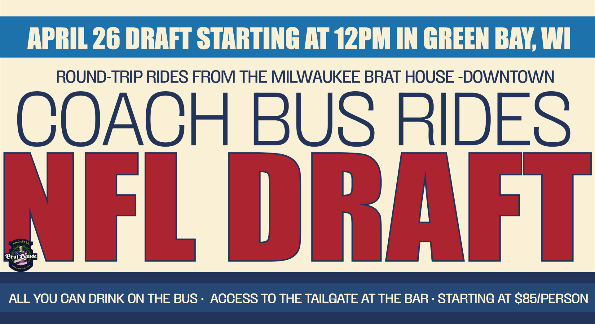NFL Draft Coach Buses - milwaukeebrathouse