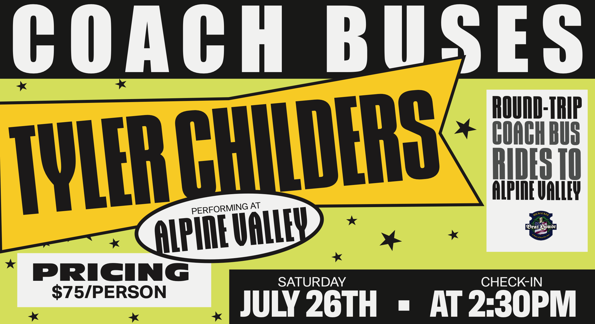 Tyler Childers Coach Bus Rides - milwaukeebrathouse