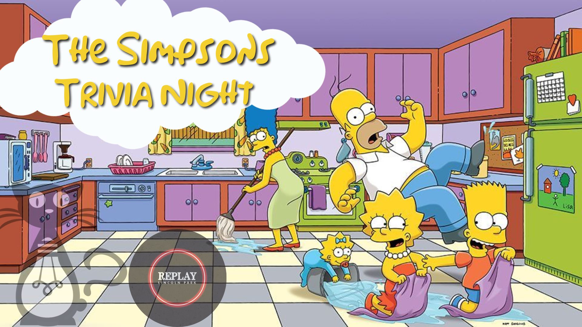 The Simpsons Trivia at Replay LP - Replay Lincoln Park - Bar in Chicago, IL