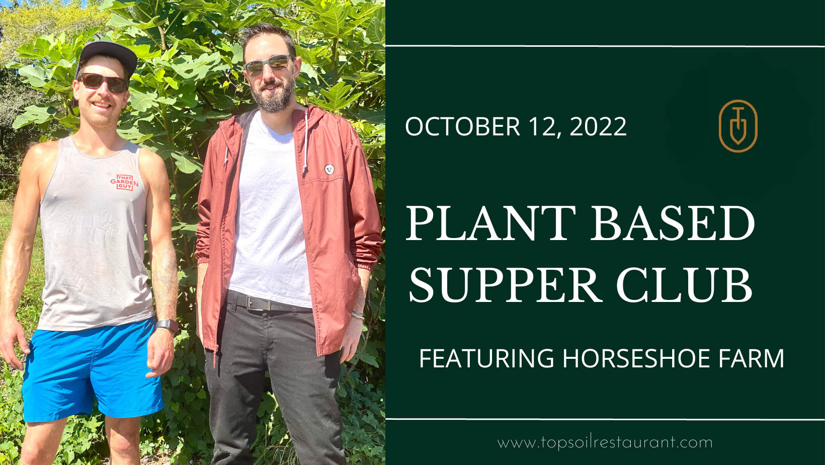 Topsoil October Plant Based Supper Club - Farm to Table | James Beard ...