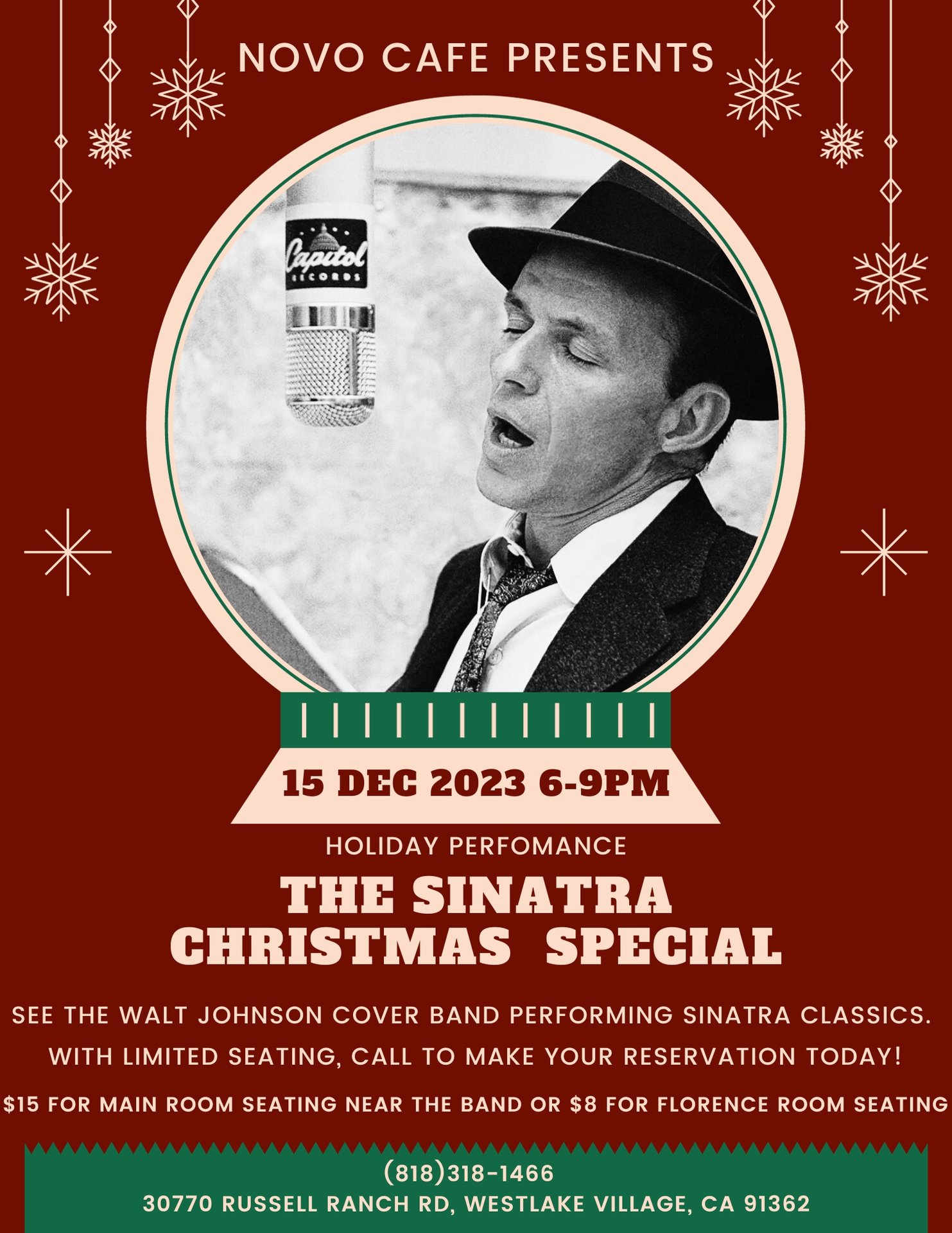 FRANK SINATRA BAND CHRISTMAS SPECIAL - Novo Cafe