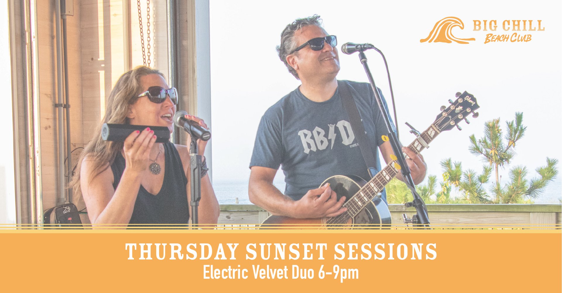 Thursday Sunset Sessions w/ Electric Velvet Duo - Big Chill Beach Club ...
