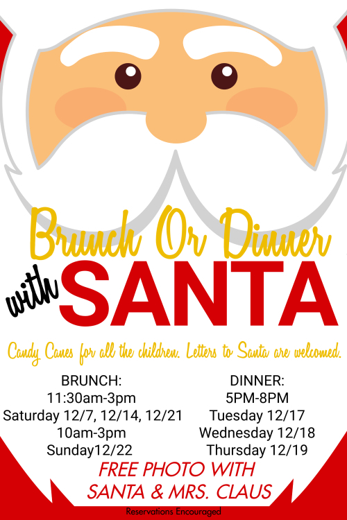 Brunch with Santa & Mrs. Claus - The White Oak Tavern - Tavern in ...