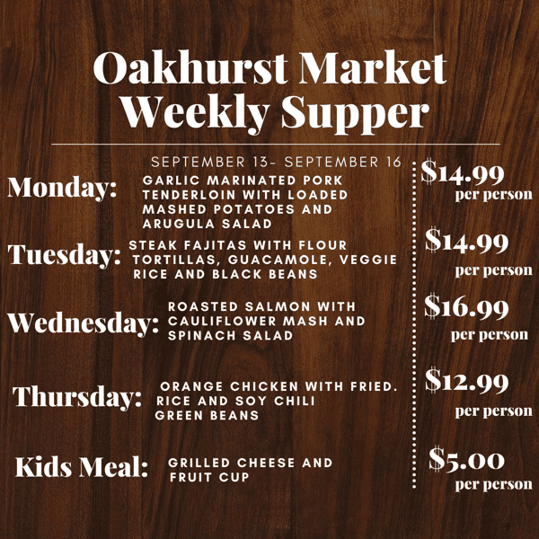 Weekly Suppers - Oakhurst Market - Restaurant in Decatur, GA