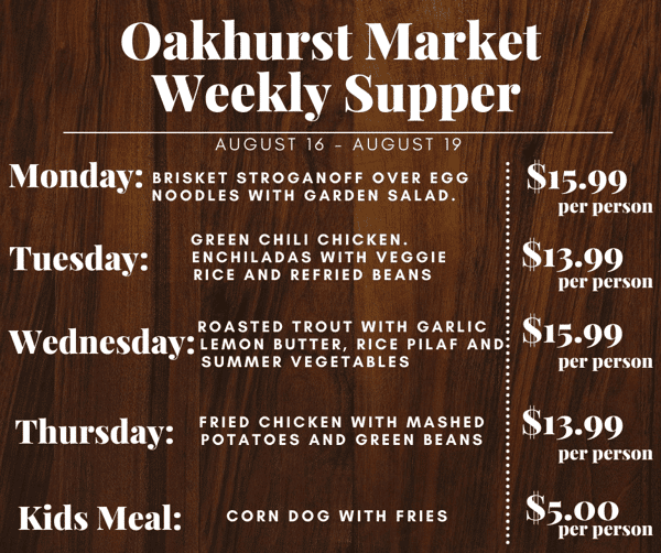 Weekly Suppers - Oakhurst Market - Restaurant in Decatur, GA