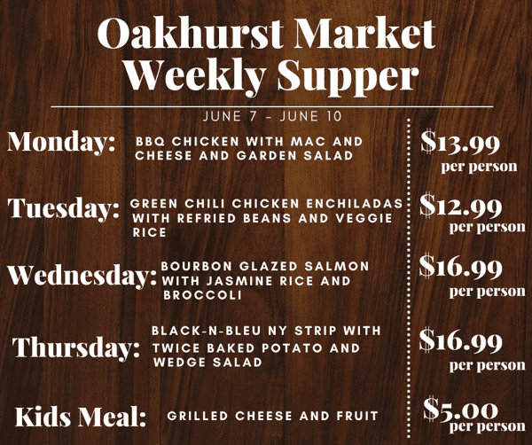 Weekly Suppers - Oakhurst Market - Restaurant in Decatur, GA