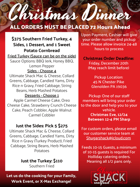 Christmas catering near me store