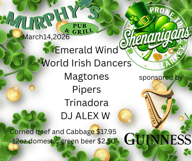 AYCE Fish Fry Fridays - Murphy's Pub & Grill Rockford - Irish ...