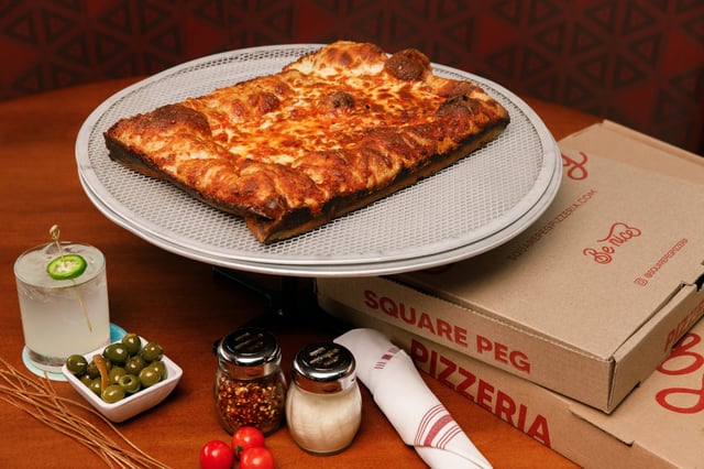 Detroit Pizza Food Square Peg Pizzeria Italian Restaurant