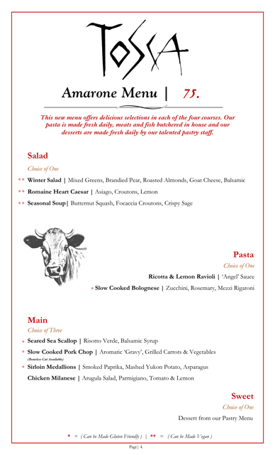 EXTRUDED BUCATINI - Dinner - Tosca - Italian Restaurant in Hingham, MA