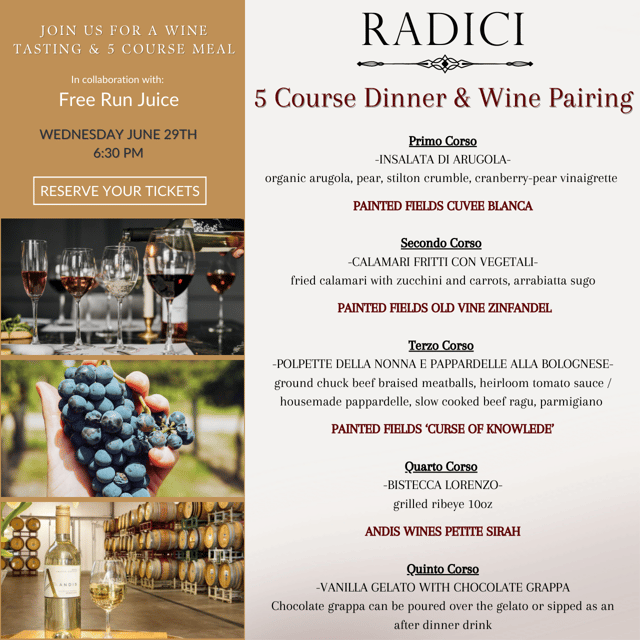 Wine Pairing Menu Wine Pairing Dinner Series Benchmark OC