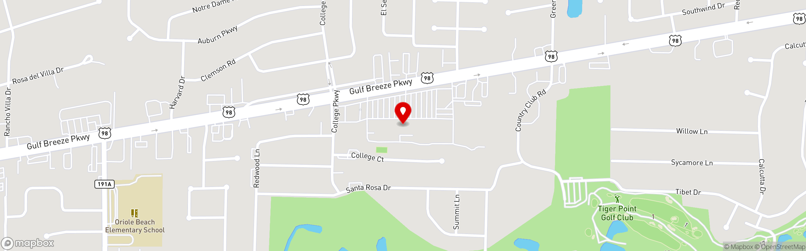 Gulf Breeze Florida Map