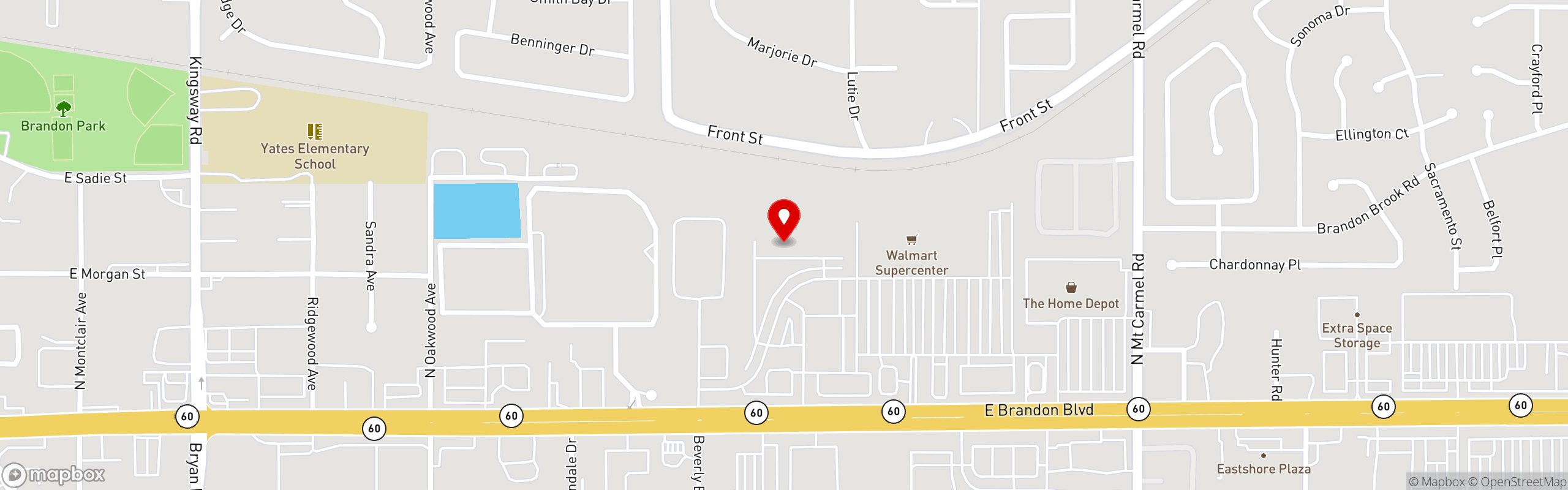 Location Of Brandon Florida
