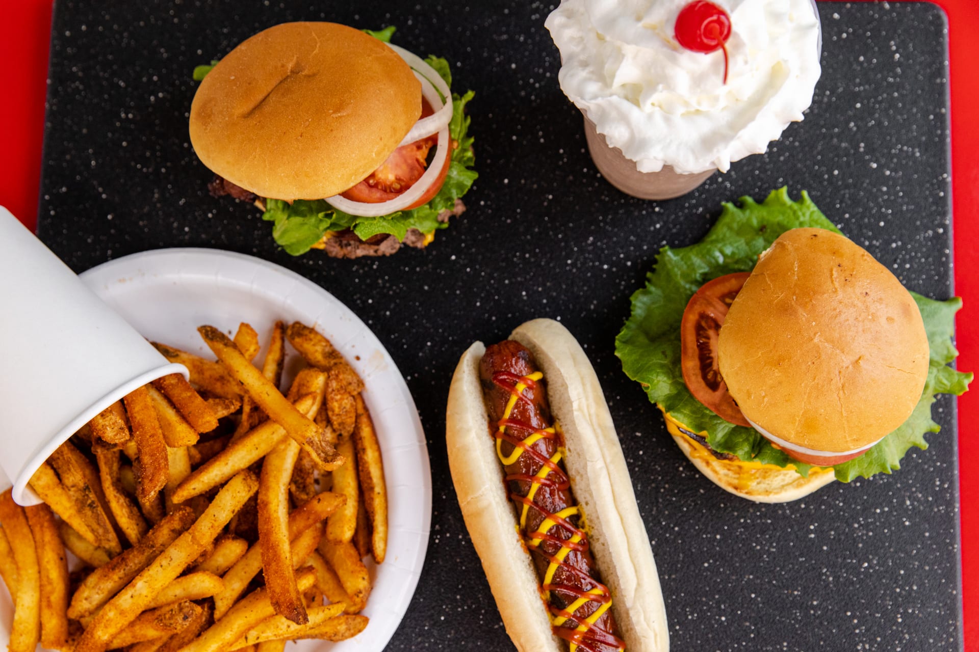 Flip burger menu store