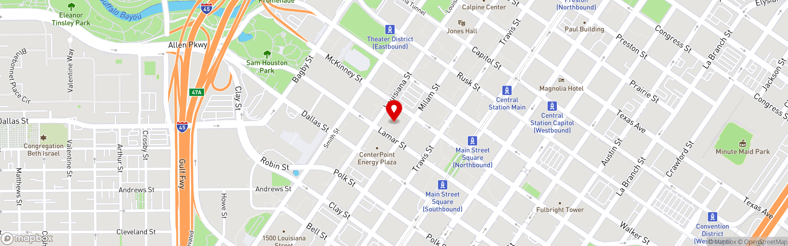 Restaurants Downtown Houston Tunnel Map DD MAP 2008 Final